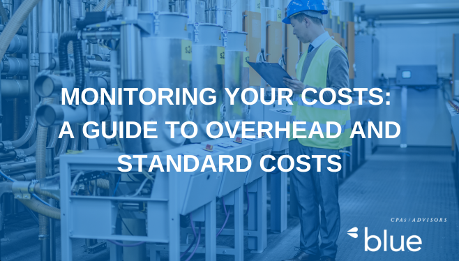 Monitoring Your Costs: A Guide to Overhead and Standard Costs – Blue ...